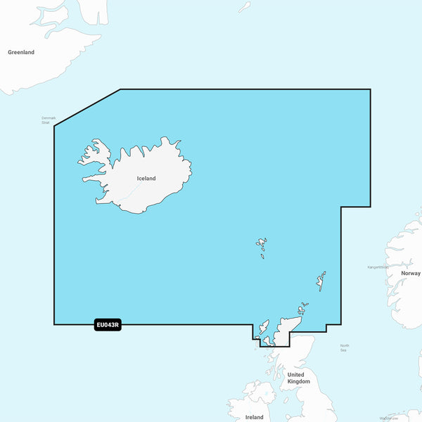 Garmin Navionics Vision+ NVEU043R - Iceland to Orkney - Marine Chart ...