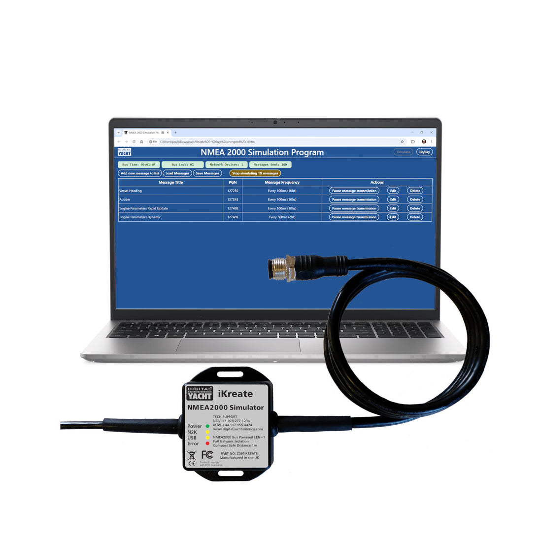 Digital Yacht IKREATE NMEA2000 Simulator – K & K Kustomz